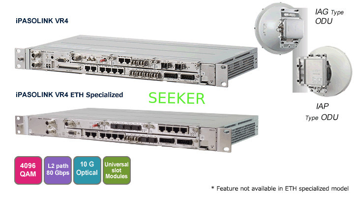 NEC iPASOLINK VR4 MDP-1200MB-1AA 6 - 42GHz 10 - 1000 Mbps DIGITAL RADIO ...