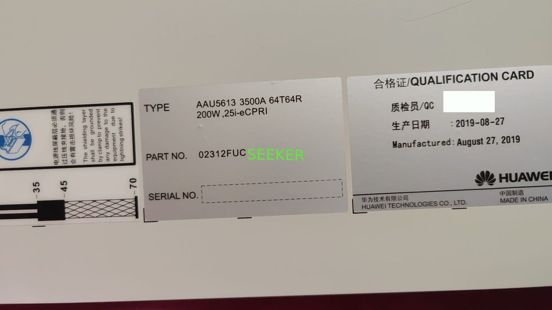 HW AAU5613 3500A 64T64R 200W 25i-eCPRI 02312FUC WD7MQTRA3005, 3500A ...