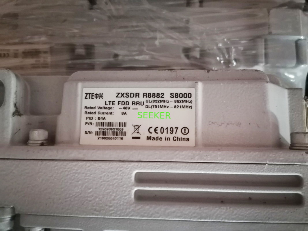 ZTE ZXSDR RRU R8882 S8000 R8882S8000 DL 791~821 MHz UL 832~862 MHz