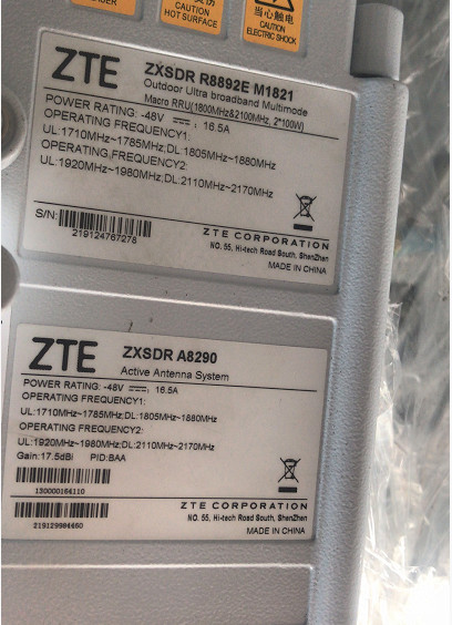 ZTE ZXSDR R8892E M1821 A8290 1800MHZ&2100MHZ