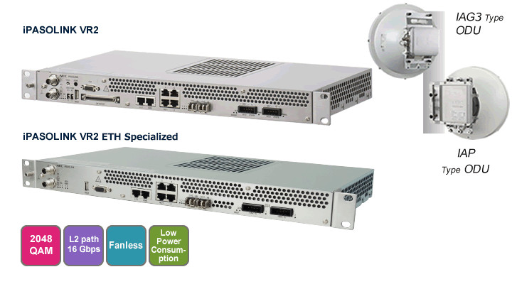 NEC iPASOLINK VR (VR2) MDP-1200MB-1A 6 - 42GHz 10 - 500 Mbps DIGITAL ...