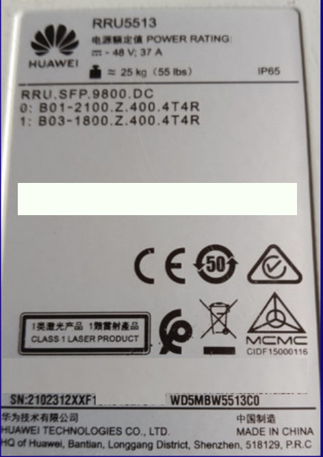 HW RRU5513 02312XXF Multi-Mode B1B3 4T4R