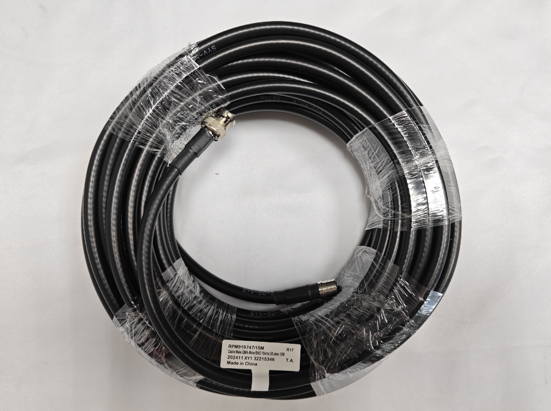 Ericsson RPM919747/15M Cable Male QMA-Male BNC 10mhz 50 ohm 15M